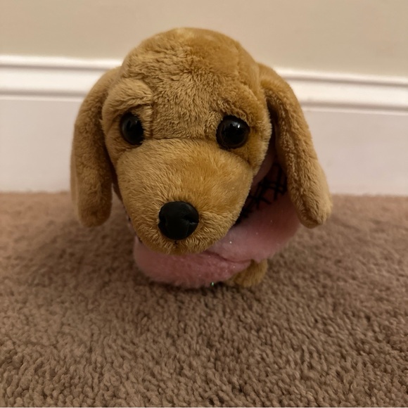 Toys | Posh Pets Tan Puppy With Pink Coat Plush Toy 1 Animal Alley ...